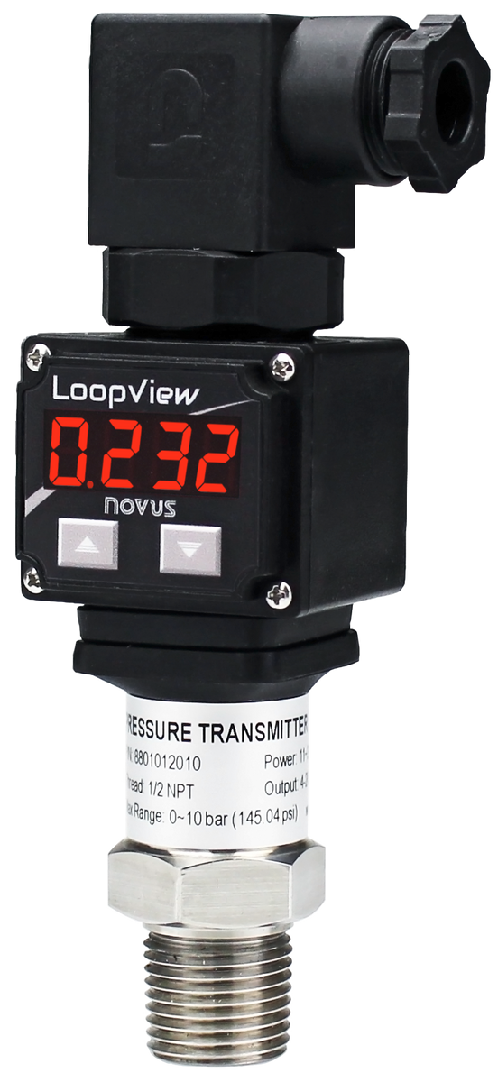 Novus LoopView Digital Display 4-20mA Transducer Sensor DIN 43650 – Production Automation
