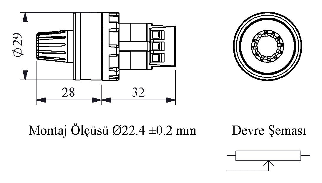 Control Panel Potentiometer 10K Ohm 22mm Screw Terminal IP65 | BPR10K ...